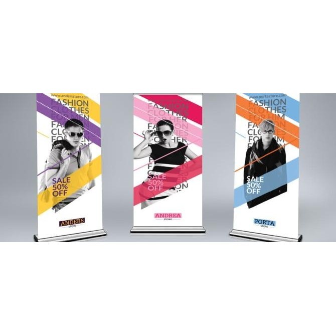 Jual ROLL BANNER/ROLL UP BANNER UKURAN 80X200 | Shopee Indonesia