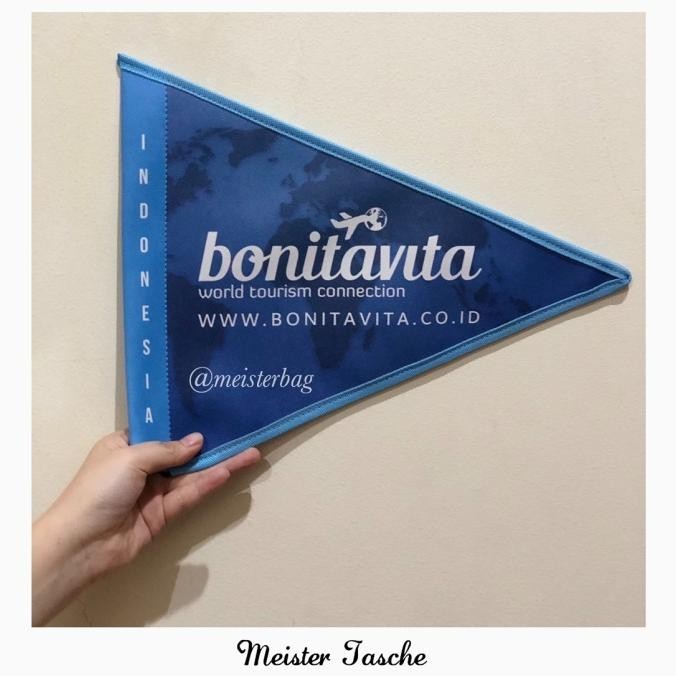Jual Bendera custom tour flag perlengkapan tour leader pemandu wisata ...