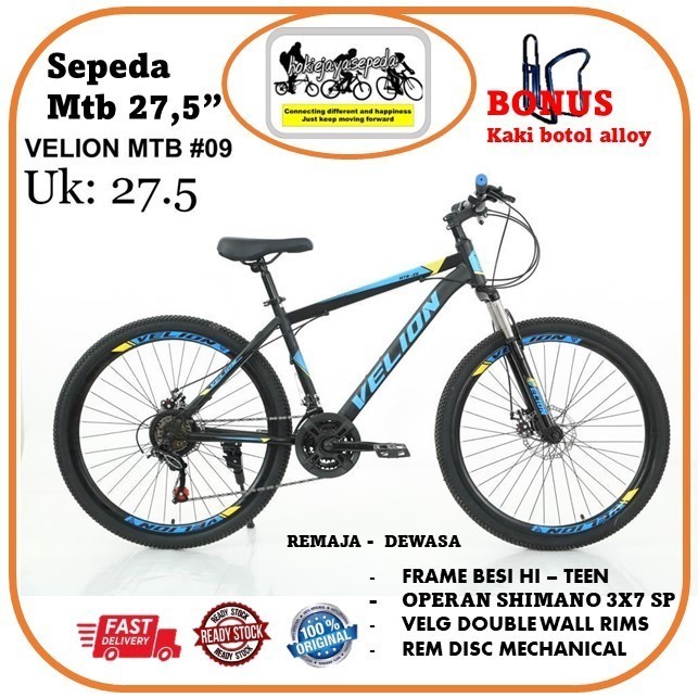 Jual Sepeda Gunung 27,5 VELION MTB 21 Speed - Rem cakram Free kaki ...