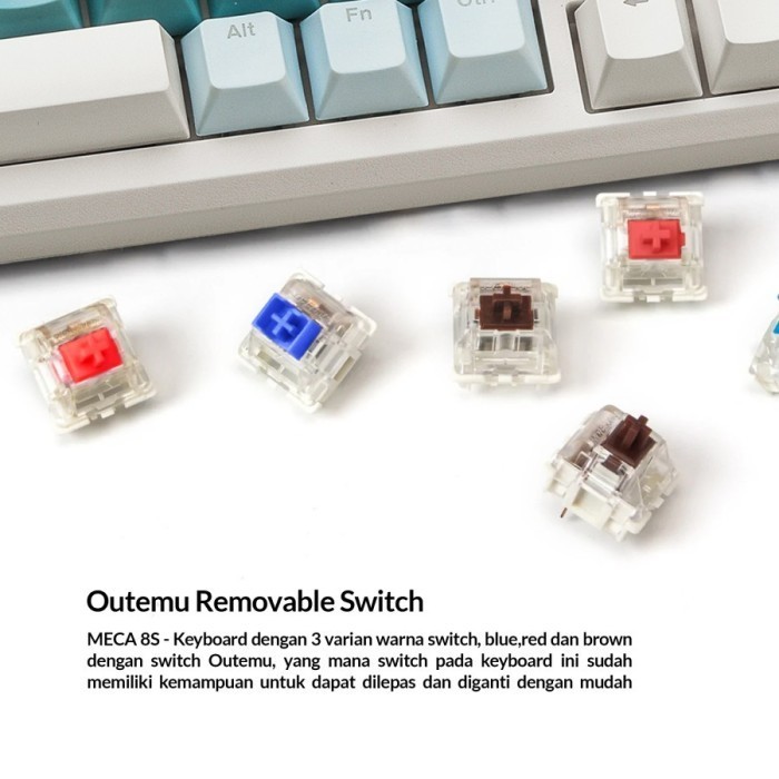 Jual Digital Alliance Meca 8S 75% With Knob Button Gaming Keyboard -18f ...