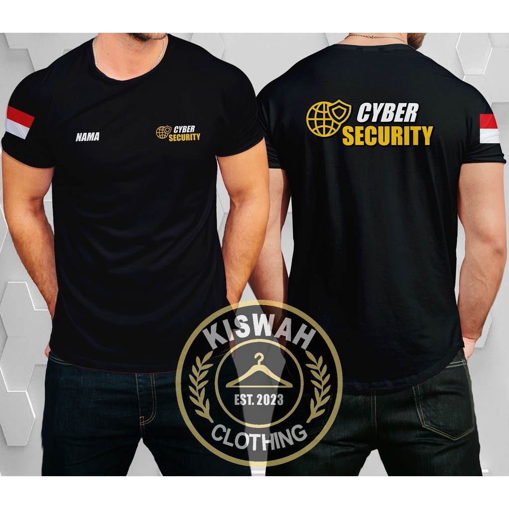 Jual Kaos Tshirt Cyber Security Gratis Nama Kamu Baju Distro | Shopee ...