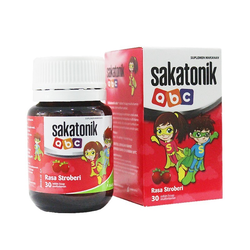 Jual Sakatonik ABC isi 30 Strawberry / Vitamin / Daya Tahan Tubuh ...