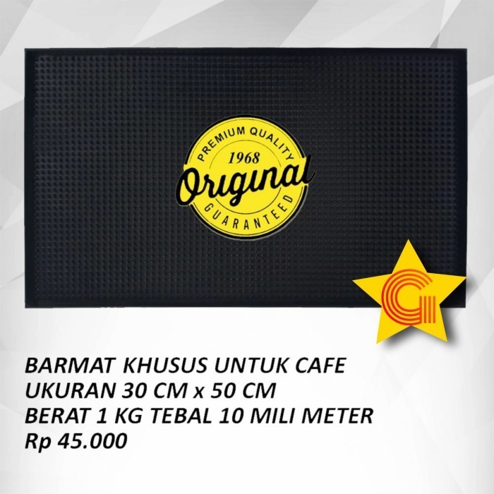 Jual Karpet Bar Mat Cafe Tatakan Gelas Anti Pecah 30X50Cm 10Mm | Shopee ...