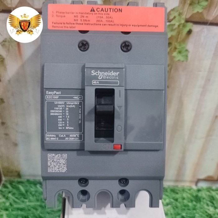 Jual mccb Schneider breaker EZC100F 3P 40a EZC100F3040 3phase 40 a 3 phase | Shopee Indonesia