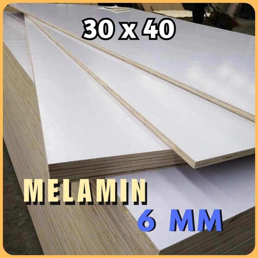 Jual Triplek Melamin 6mm 30x40 cm (2 muka) | Shopee Indonesia