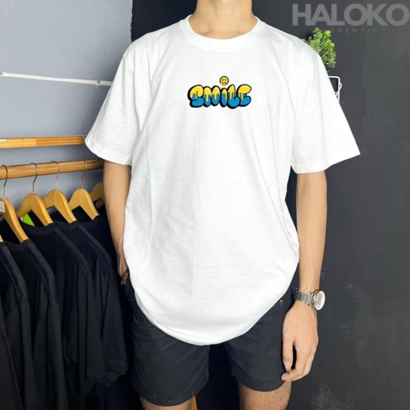 Jual TSHIRT SMILE TERBARU ORIGINAL HALOKO//BEST SELLER||KAOS DISTRO ...