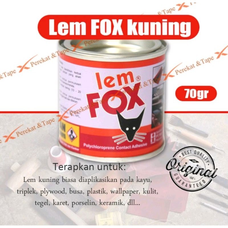 Jual Lem Fox Kaleng Merah & Biru 70g | Shopee Indonesia