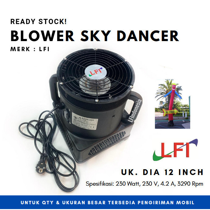 Jual Blower Sky Dancer / Air Dance / Balon Menari 12 Inch | Shopee ...