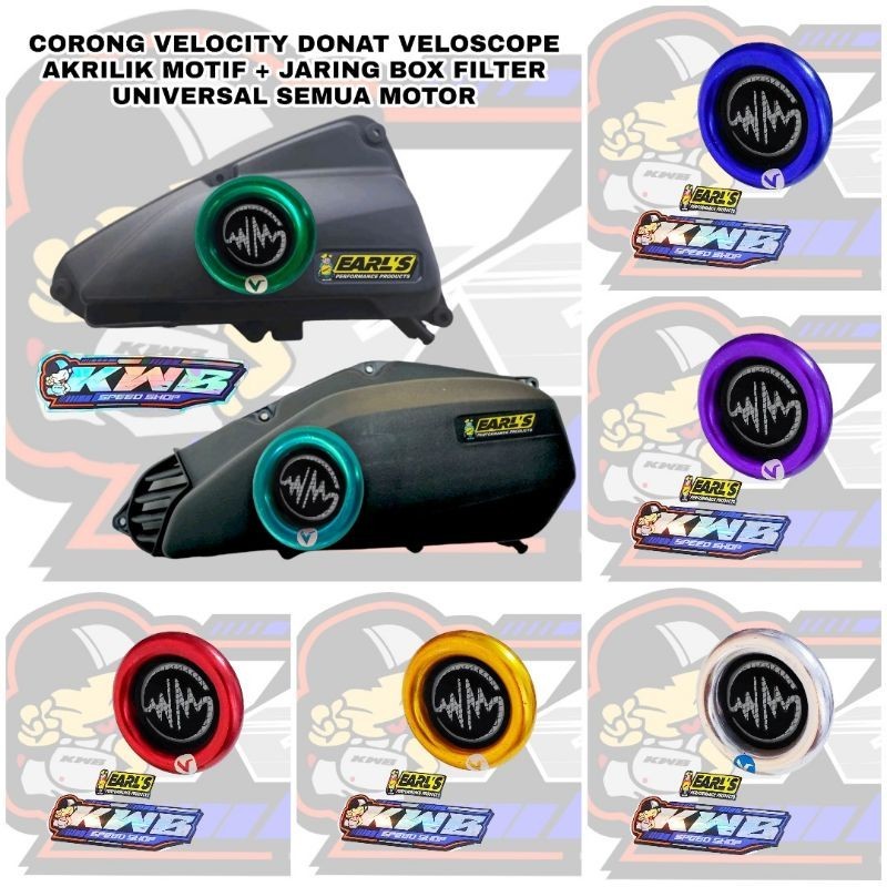 Jual CORONG VELOCITY DONAT AKRILIK MOTIF DETAK JANTUNG BULAT + JARING ...