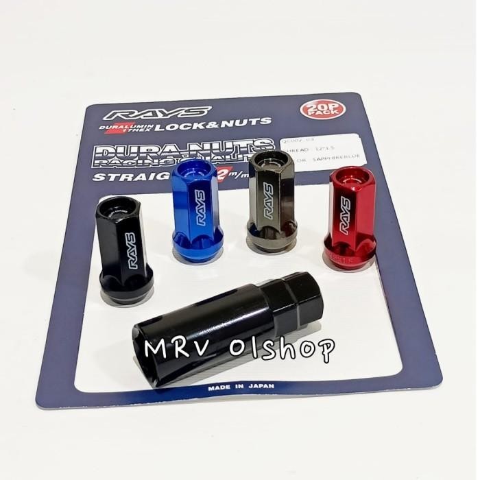 Jual LUGNUT MUR BAUT VELG MOBIL RACING RAYS DURA-NUT PANJANG 42MM ...