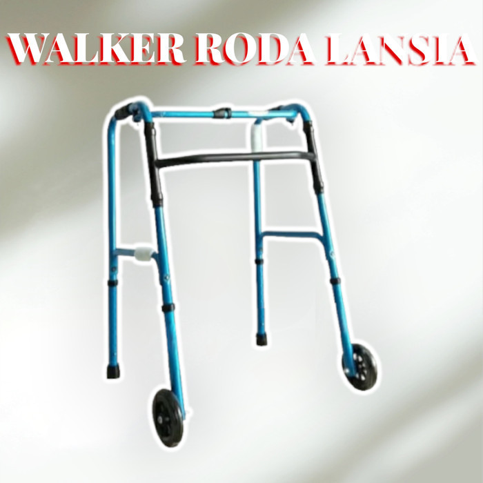 Jual alat bantu jalan lansia tongkat walker roda kokoh dan tahan lama ...