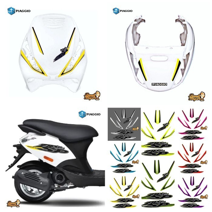 Jual STRIPING DECAL BODY MOTOR PIAGGIO ZIP 100CC AKSESORIS CUSTOM ...