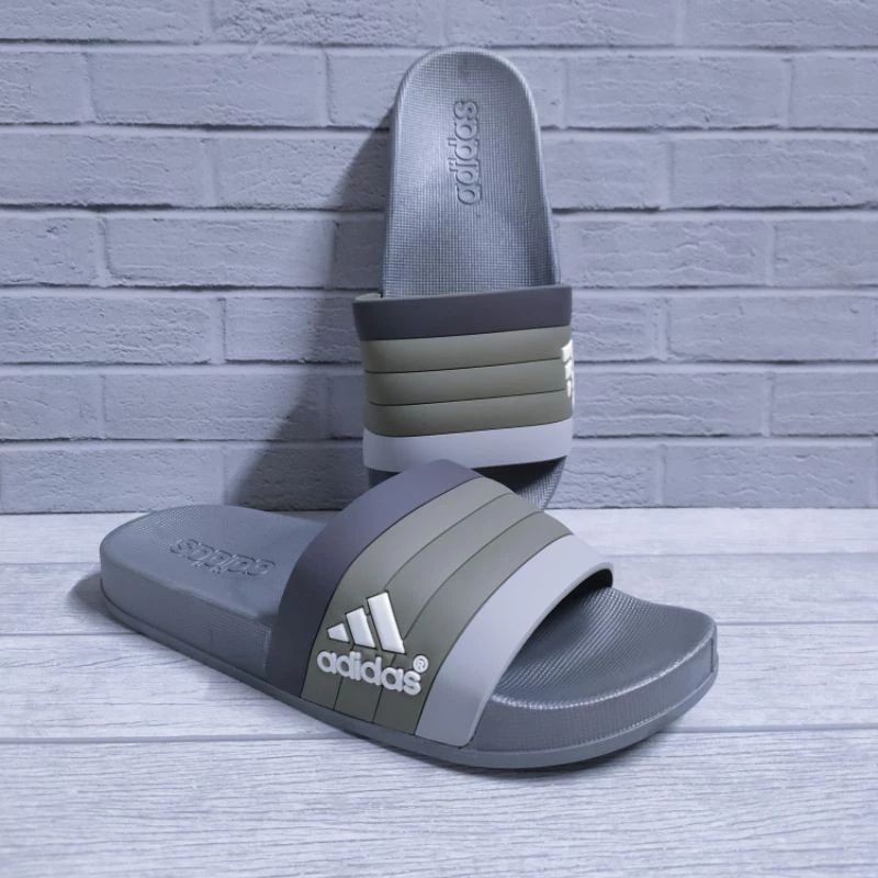 Jual Sandal Selop Pria Dewasa Adidas A35 Grey 100% Grade Size 40 - 44 ...