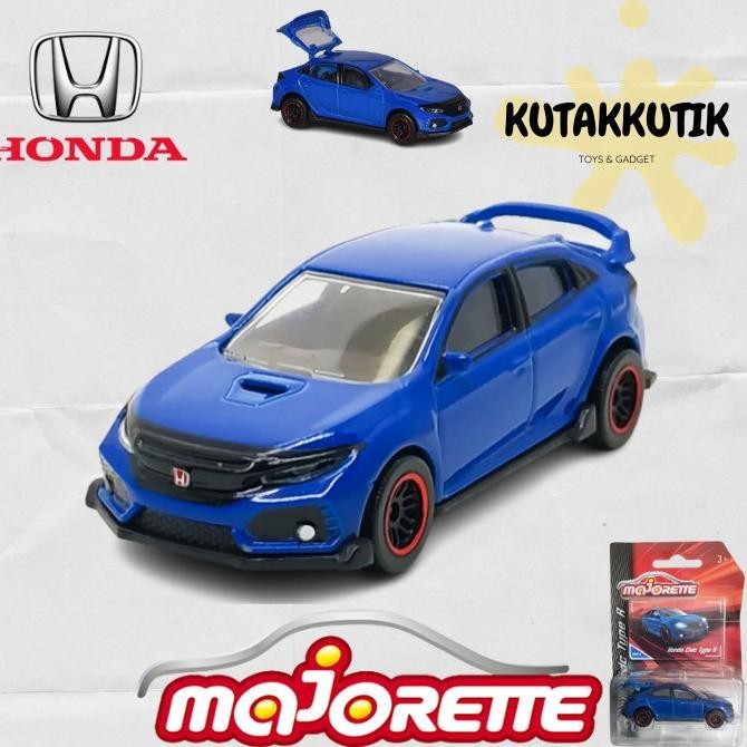 Jual Majorette Honda Civic Type R Biru Velg Merah Open Back Doors ...