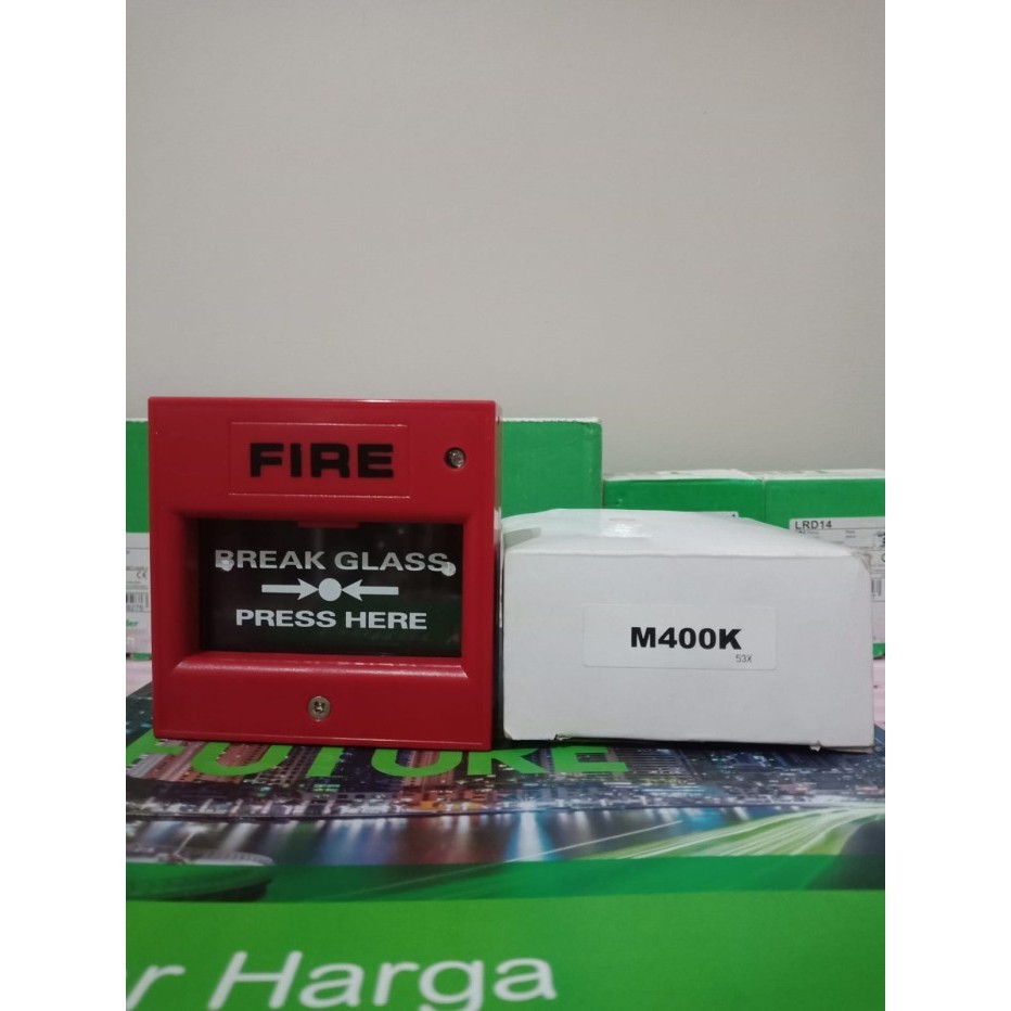 Jual M400K BREAK GLASS MANUAL CALL POINT FIRE ALARM SYSTEM SENSOR ...