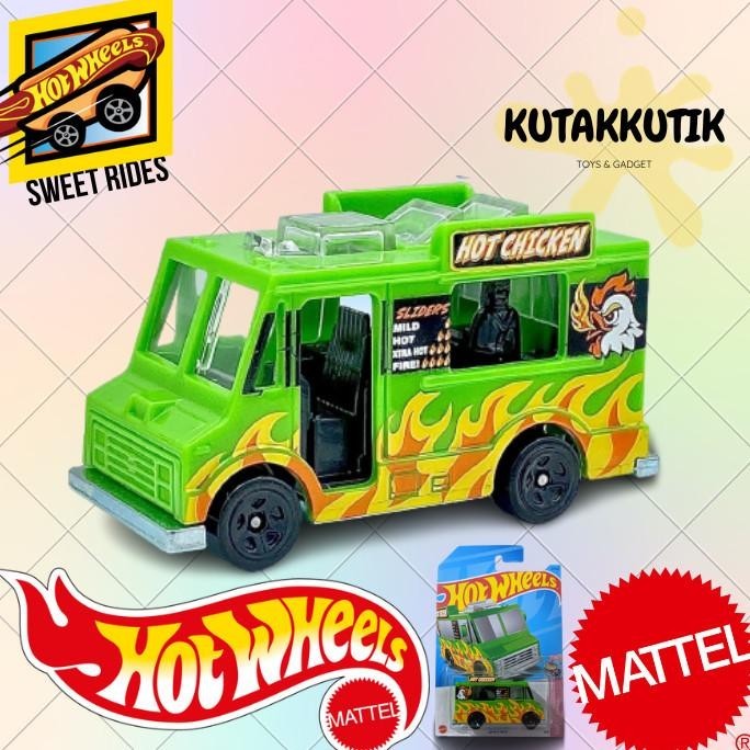 Jual Hot Wheels Mobil Food Truck Quick Bite Hijau Hot Chicken Sweet ...