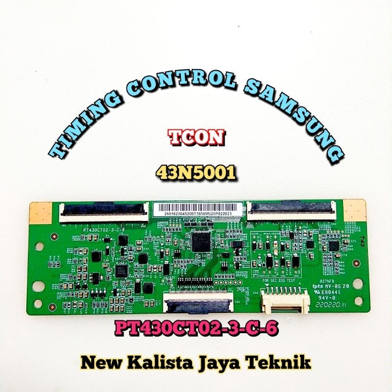Jual TCON TV SAMSUNG UA 43N5001 ORIGINAL PT430CT02-3-C-6 TCON 43N5001 LOGIC 43N5001 TIKON ...
