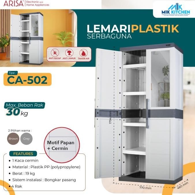 Jual Arisa Lemari Pakaian Lipat Plastik Dua Pintu Ca502 / Ca 502 Xanexa | Shopee Indonesia