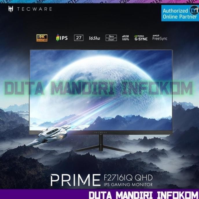 Jual Tecware Prime F2716Iq 27" Inch - Qhd Ips 165Hz 1Ms Hdmi Dp Monitor ...