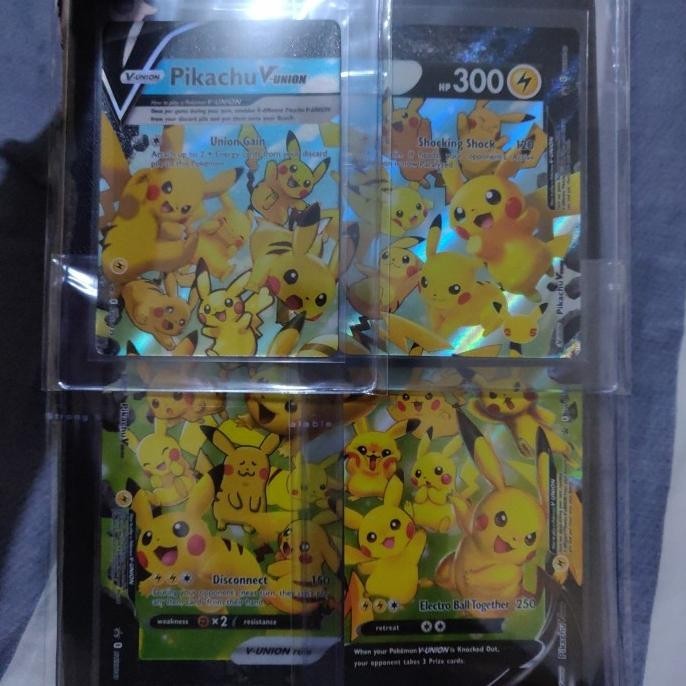 Jual Kartu Pokemon TCG EN Promo SWSH142 Pikachu V Union Set | Shopee Indonesia