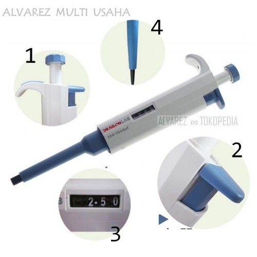 Jual Dragonlab Micropipet Adjustable 100 - 1000 Ul/ Mikropipet ...
