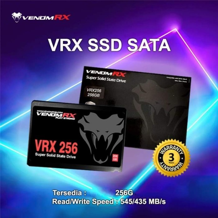 Jual favorit] SSD VENOM RX SATA VNMRX 256GB | Shopee Indonesia