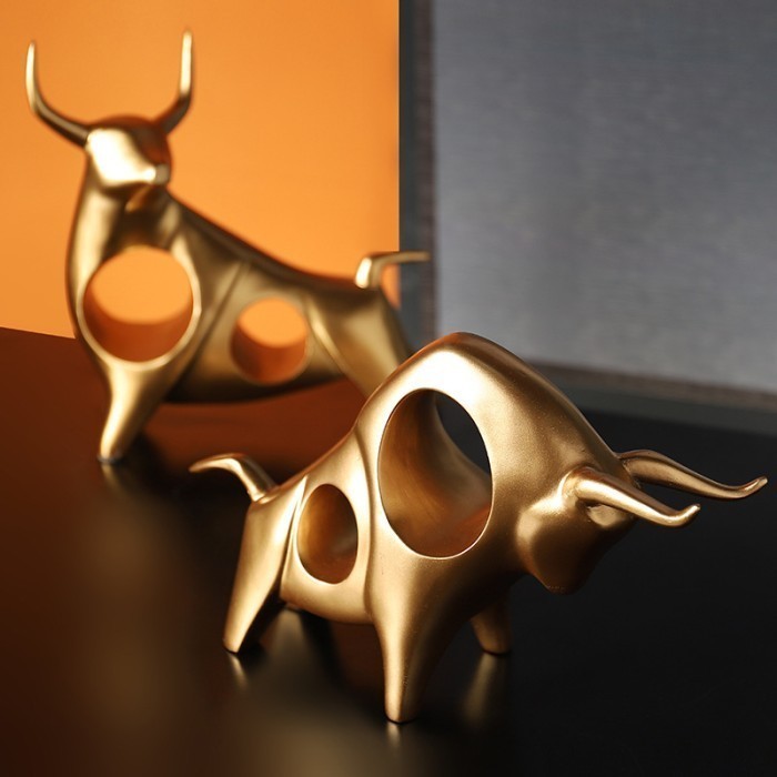Jual Patung Pajangan Banteng Emas Golden Bull Statue Bull Market ...