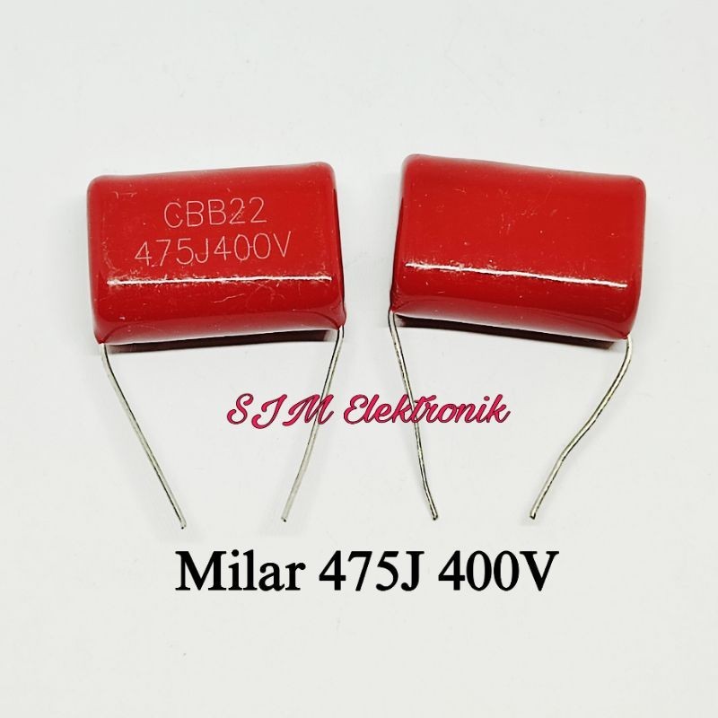 Jual Kapasitor Milar 475J 400V Capacitor mylar 475 J 400 Volt | Shopee Indonesia