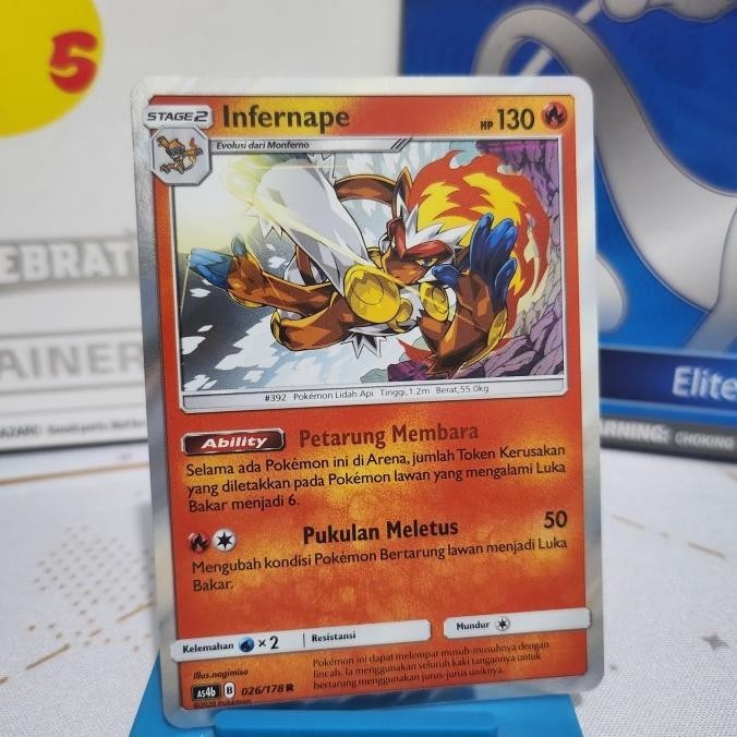 Jual Infernape R Foil 026/178 AS4b - Kartu Pokemon TCG Penguasa Langit | Shopee Indonesia