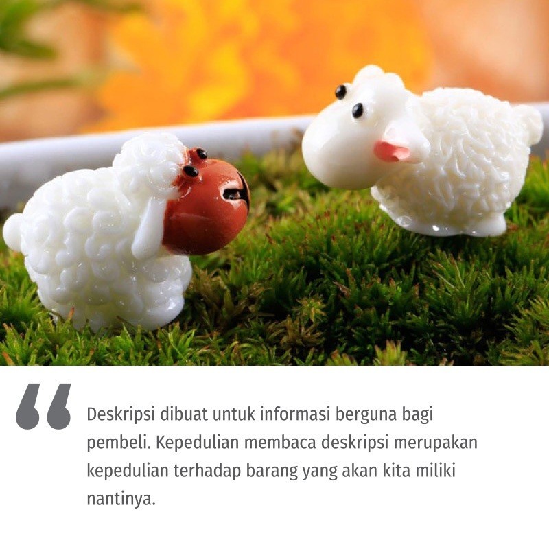 Jual Domba Miniatur Ornamen Bonsai Plastik Artifisial Terarrium ...