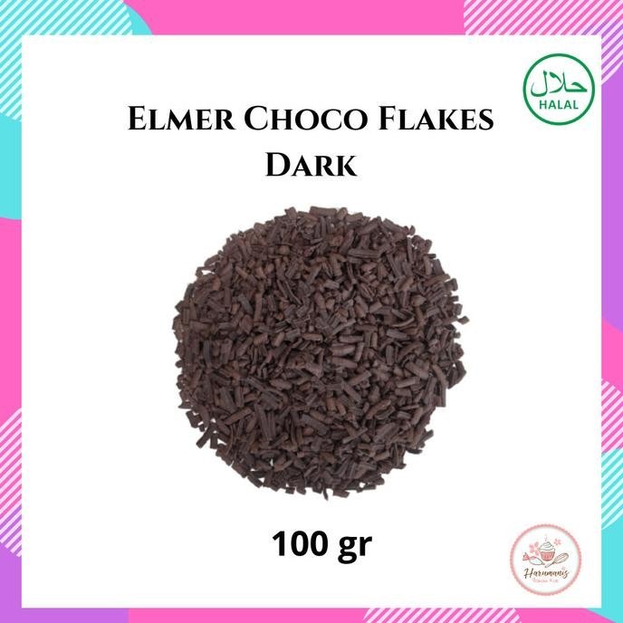 Jual favorit] Elmer Choco Flakes Dark Repack 100gr | Shopee Indonesia