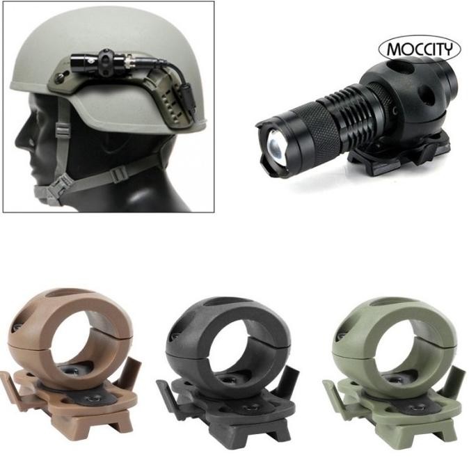 Jual Mounting Senter Tactical Helmet Universal Breket Helm Tactical ...