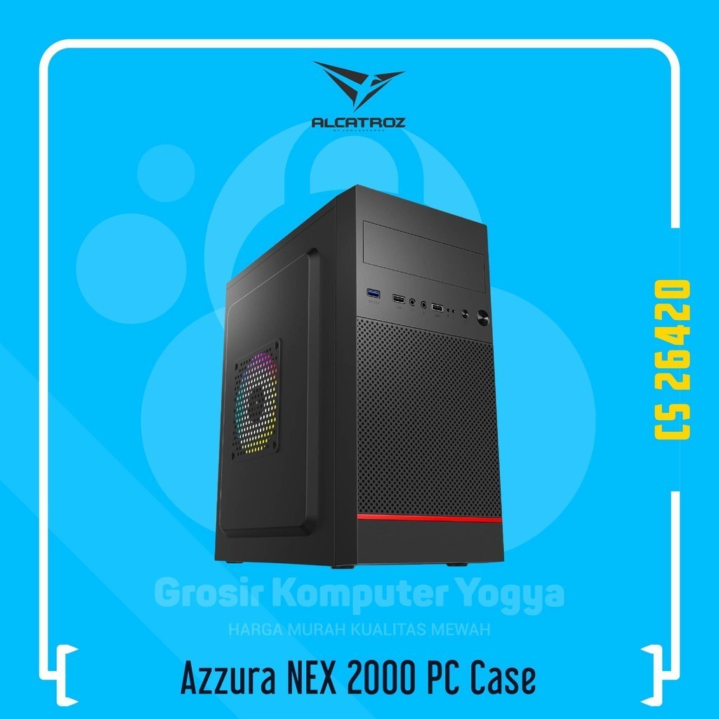 Jual Alcatroz Azzura NEX 2000 Compact Design M-ATX PC Case with 450W ...