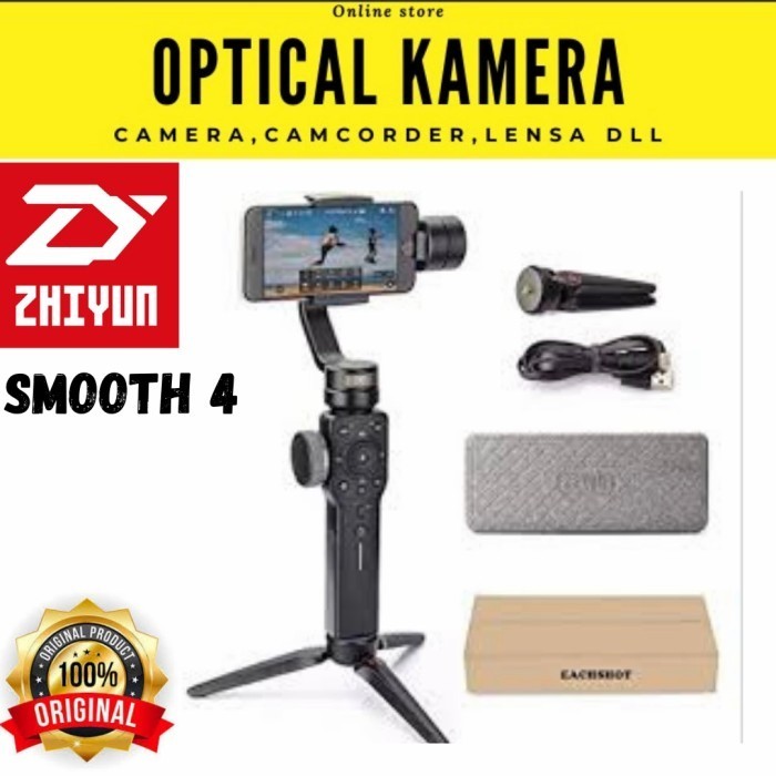Jual Zhiyun Smooth 4 - 3 Axis Gimbal Stabilizer Smartphone | Shopee Indonesia