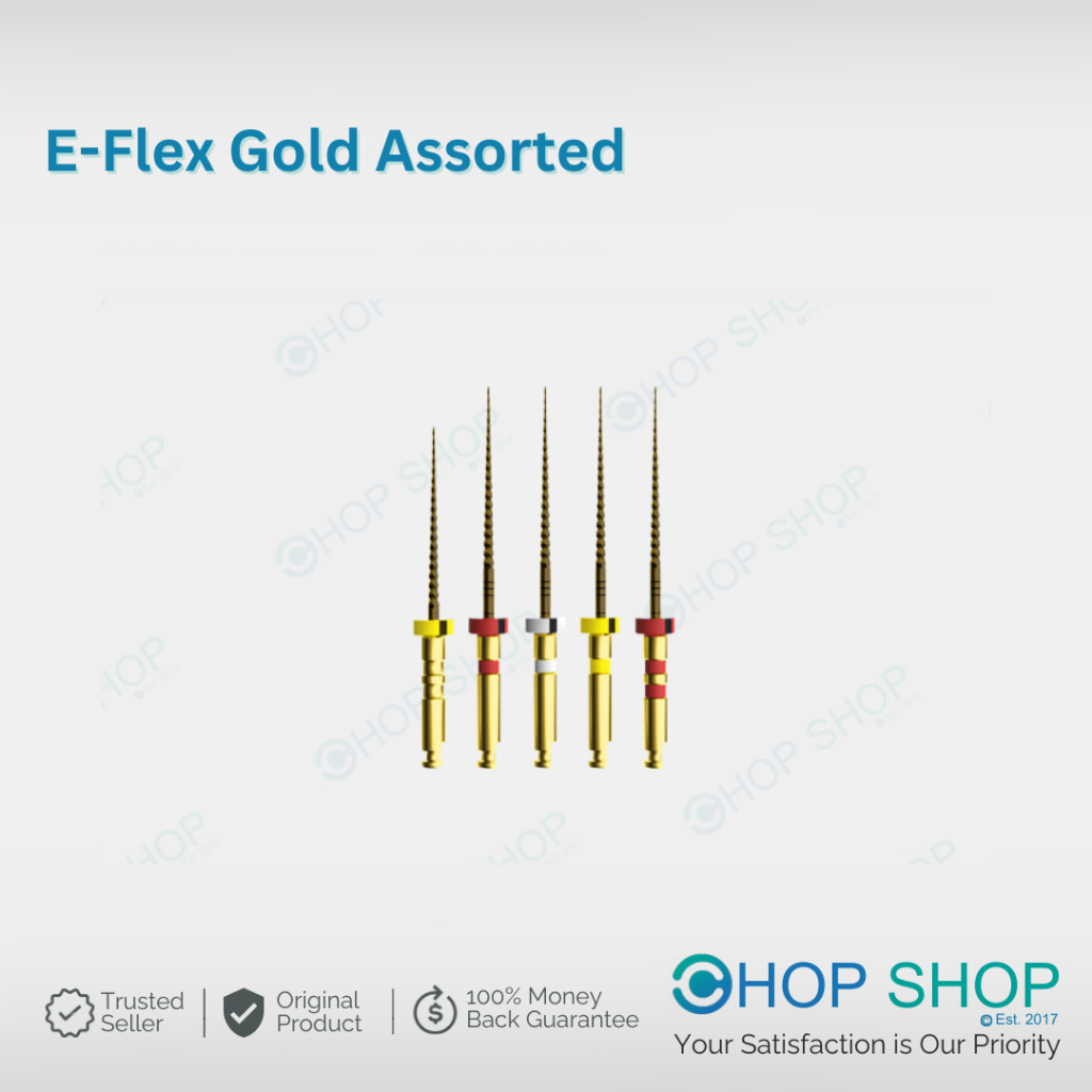 Jual ORIGINAL E-FLEX GOLD Rotary File Eflex Gold Endodontic Rotary File ...