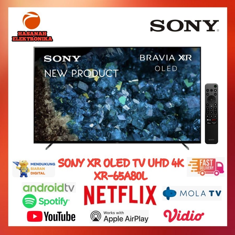 Jual SONY XR-65A80L BRAVIA XR OLED 4K HDR GOOGLE TV 65 INCH | Shopee ...