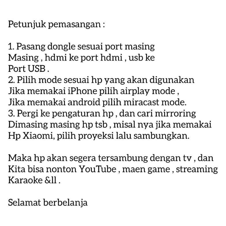 Jual Terbaik Anycast Dongle Screen Mirroring Hp Ke Tv Led/Lcd Alat ...