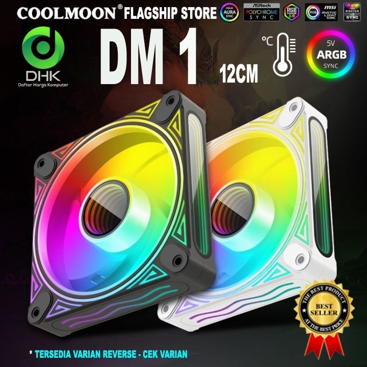 Jual Fan Coolmoon Argb Dragon Dm1 12Cm Kipas Argb Pwm Infinity Lense ...