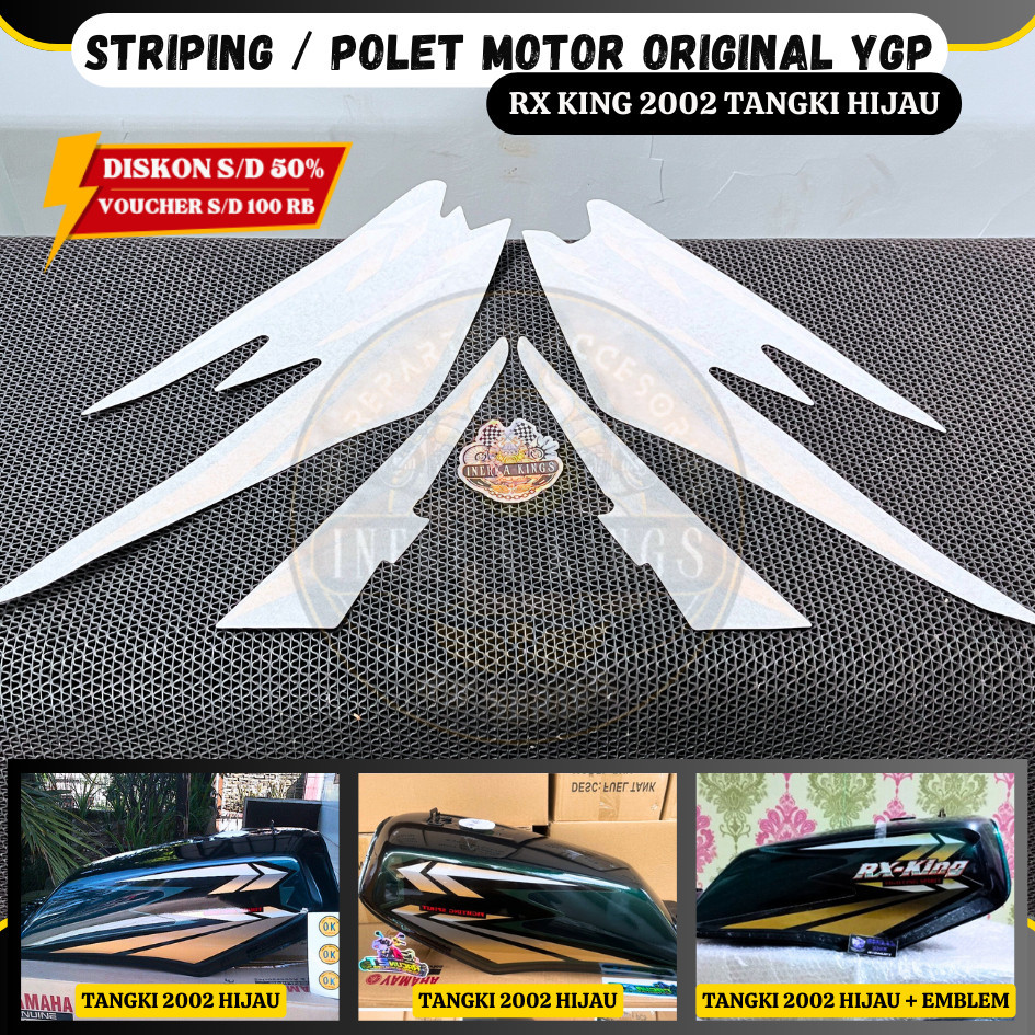 Jual List Body Striping Polet Rx King 2002 HIJAU Set Original YGP LOSTPACK | Shopee Indonesia