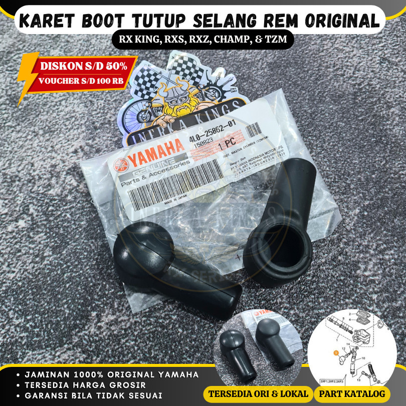 Jual Karet Boot Tutup Baut Selang Master Rem Rx King Rxs Rxz Champ Tzm150r Original 4l0-25862-01 ...