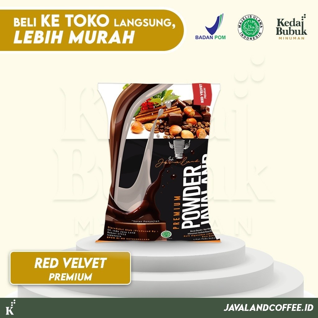 Jual Javaland Bubuk Minuman Rasa Red Velvet 1Kg - Premium Plain ...