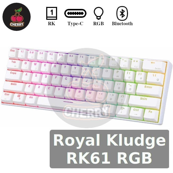 Jual Royal Kludge Rk61 Rgb Wireless Mechanical Keyard | Shopee Indonesia