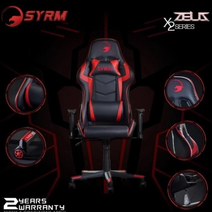 Jual Syrm Zeus X2 Series Kursi Gaming Chair Office Original Olmiza ...