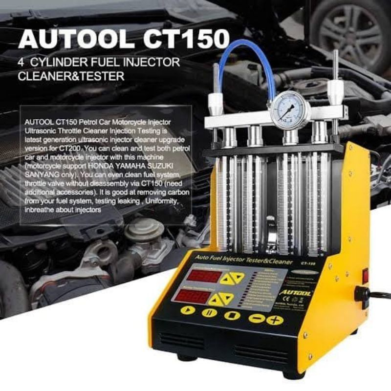 Jual AUTOOL CT150 Car Injector Tester Ultrasonic Cleaning Auto Fuel ...
