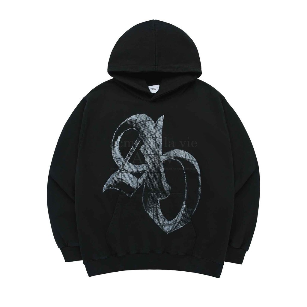 Jual [ADLV] Halftone Symbol Printing Hoodie Black - Hoodie Oversized ...