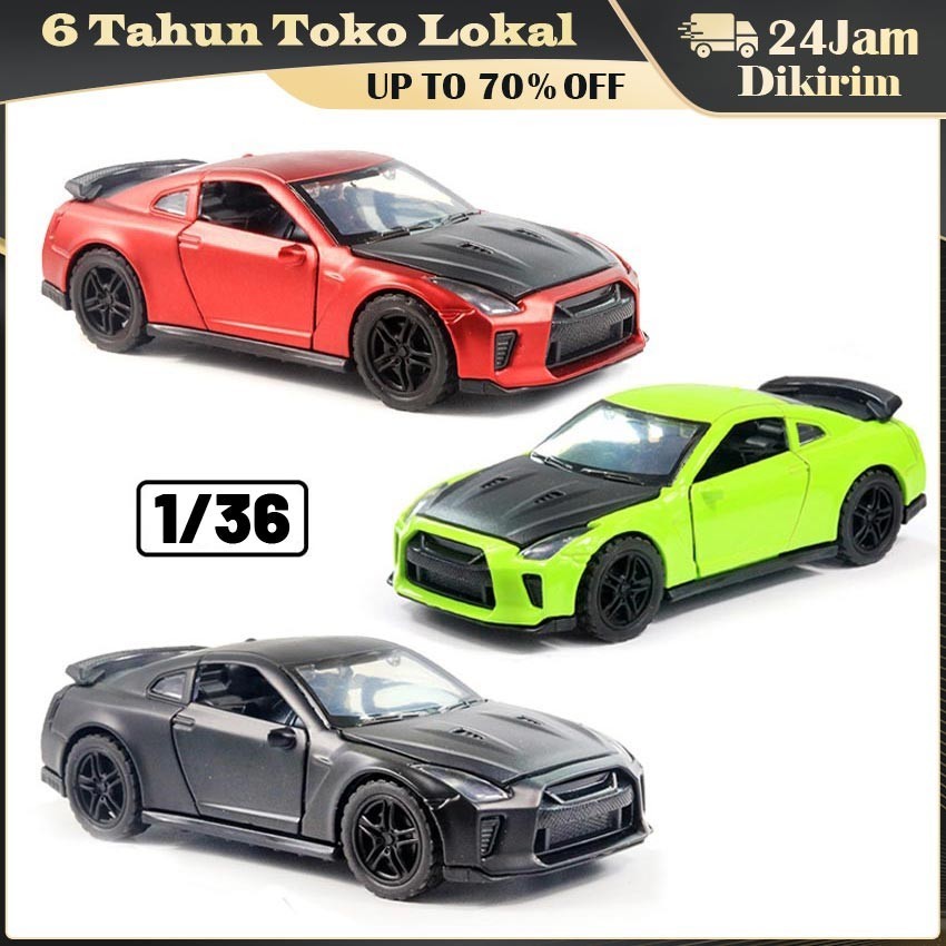 Jual Diecast Mobil Nissan GTR R35 Recing Skala 1:36 Miniatur Mobil ...