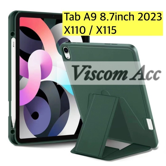 Jual Rotary Samsung Tab A9 8.7 2023 X110 / X115 Case Stand With S Pen ...