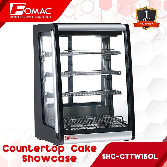 Jual FOMAC Showcase Counter Top Cake SHC-CTTW150L Lemari Kaca Pendingin ...