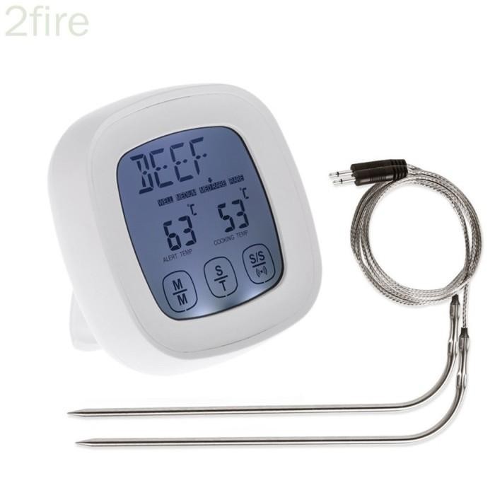 Jual DUAL PROBES TOUCHSCREEN OVEN THERMOMETER KITCHEN COOKING FOOD ...