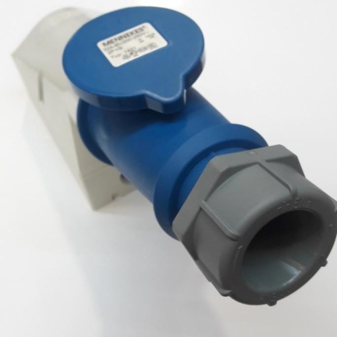 Jual surface mounting plug-soket mennekes 16a 1phase 3pin ip44 german ...